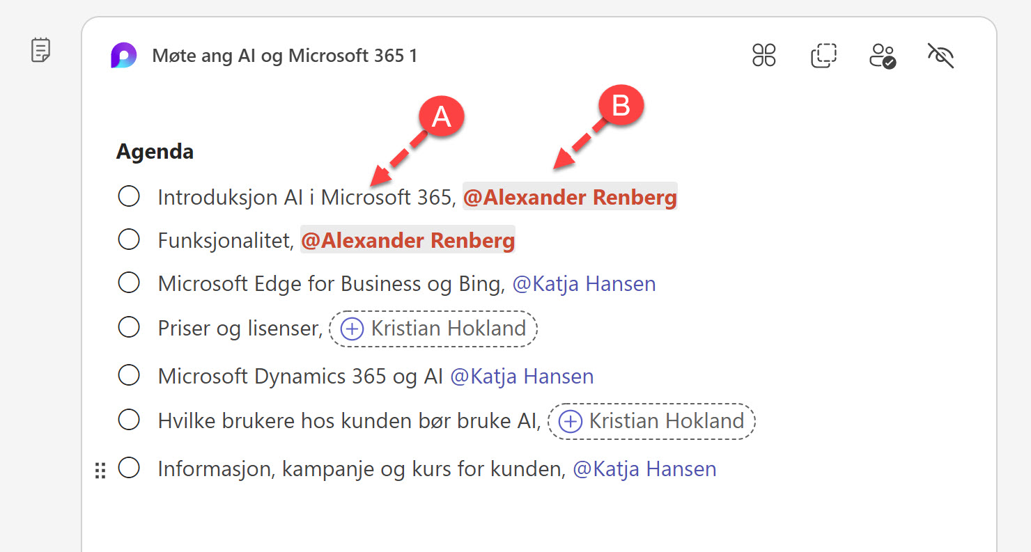 Hvordan bruke Microsoft Loop i Teams møter